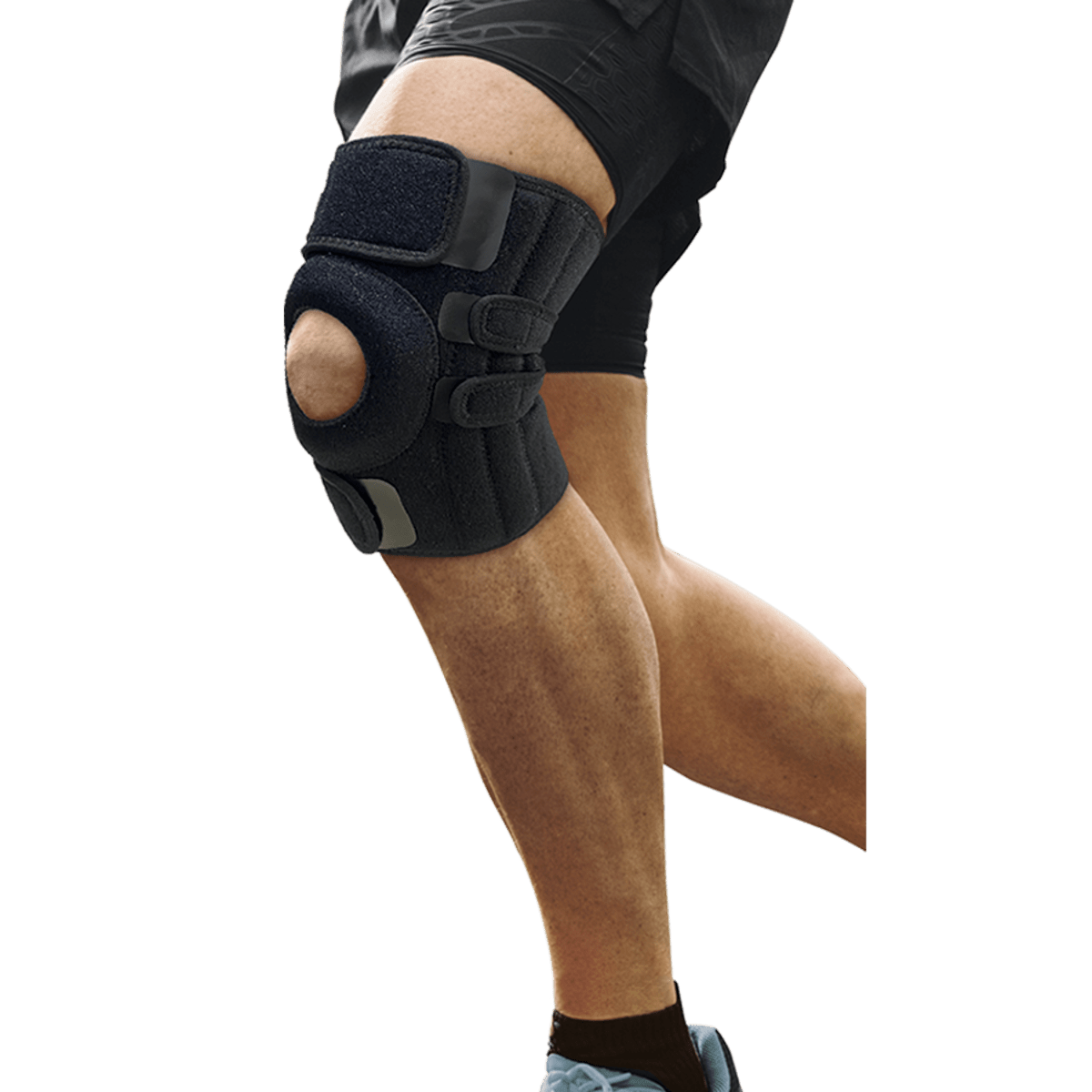 Rodillera Premium Abierta con Estabilizador de Rótula y Doble Soporte ...